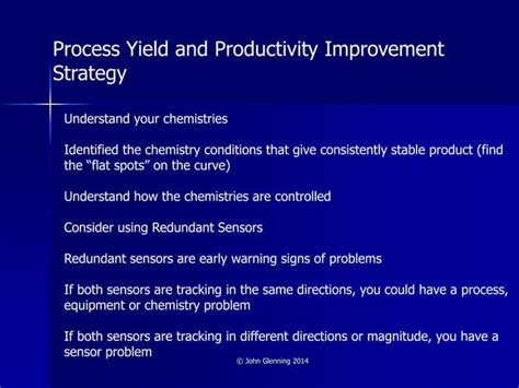 Yield And Productivity Improvements Pptx