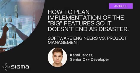 Sigma It Poland On Linkedin Cplusplusdeveloper Features Software