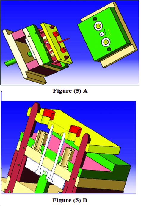 A Illustrate Mould Assembly In 3d Model B Cross Section Of Mould Download Scientific