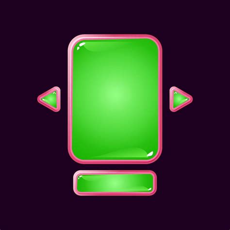 Set Of Casual Pink Jelly Game Ui Board Pop Up For Gui Asset Elements Vector Illustration 2223376