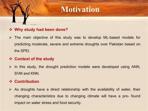 prediction droughts using machine learning algorithm pptx