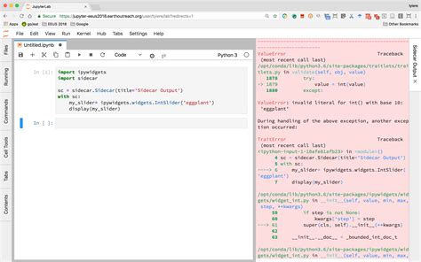 Unable To Scroll To Vide Error Tracebacks Displayed In Sidecar Issue