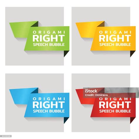 종이 접기 용지 배너 사이드 태그에 대 한입니다 카탈로그에 대 한 가격 태그 템플릿입니다 가 게에 대 한 컬러 스티커입니다 벡터 웹 배너에 대한 스톡 벡터 아트 및 기타