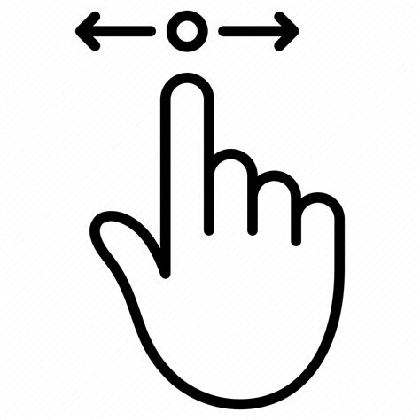 Gesture Horizontal Scroll Touch User Icon Download On Iconfinder