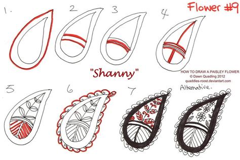 How To Draw Paisley Flower 10 Jiffle By Quaddles Roost On Deviantart