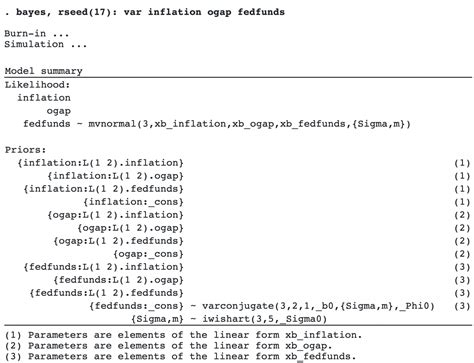 Bayesian Var Models Tstat