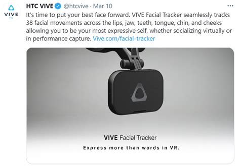 Vive Face Tracker Now Being Offered Display Daily