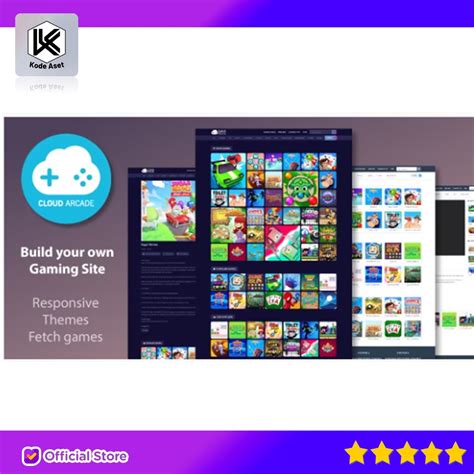 Jual Source Code Aplikasi Cloudarcade Html5 Web Game Portal Cms By