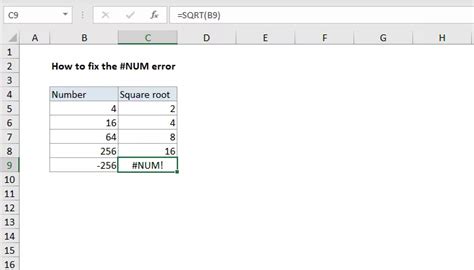 Rumus Excel Cara Memperbaiki Kesalahan NUM Kesalahan