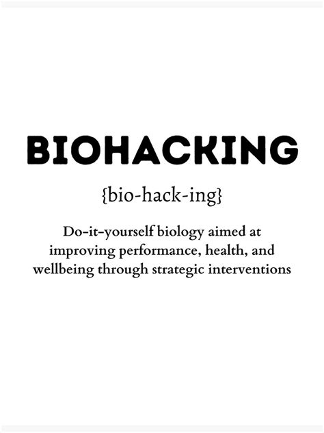 Biohacking Definition Poster For Sale By Laughawear Redbubble Biohacking Definition Poster For Sale By Laughawear Redbubble