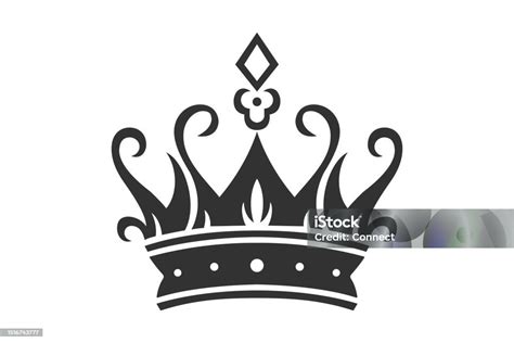 크라운 아이콘입니다 왕 표지판 여왕의 상징 공주 상징 왕실 럭셔리 제국의 아이콘 블랙 골드 색상 벡터 기호입니다 검은색에 대한 스톡 벡터 아트 및 기타 이미지 Istock