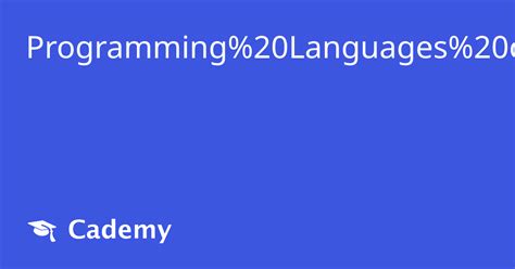 Programming Languages Courses About Awareness Healthcare Scitt