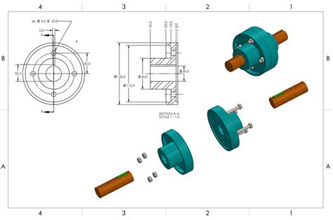 Flange Coupling 2d Drawing Dwg At Irish Lin Blog
