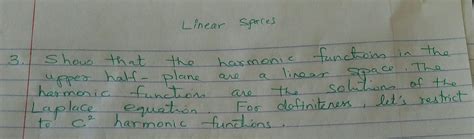 Solved Show That The Harmonic Functions In The Upper Half Chegg