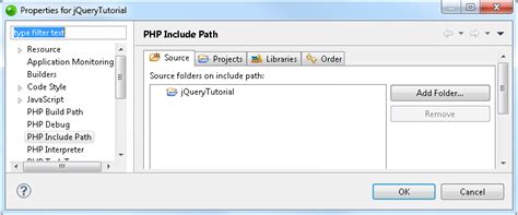 Configuring A Project S PHP Include Path Zend Studio