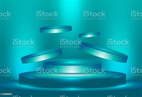 스포트 라이트와 조명 추상 라운드 연단 시상식 개념 무대 배경 벡터 일러스트 3차원 형태에 대한 스톡 벡터 아트 및 기타 이미지 3차원 형태 Championship
