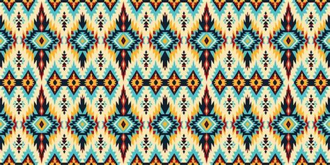 Premium Vector A Seamless Patterngeometric Tribalgeometric Batik Ikataztec Styleethnic Boho