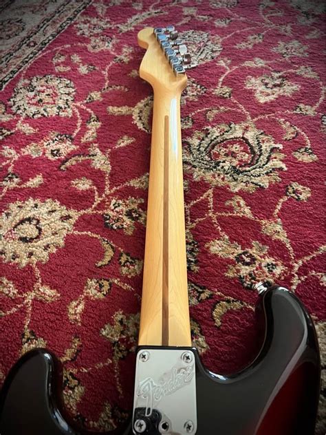 Price Reduced 1983 Fender Stratocaster Guitar In Sunburst Finish