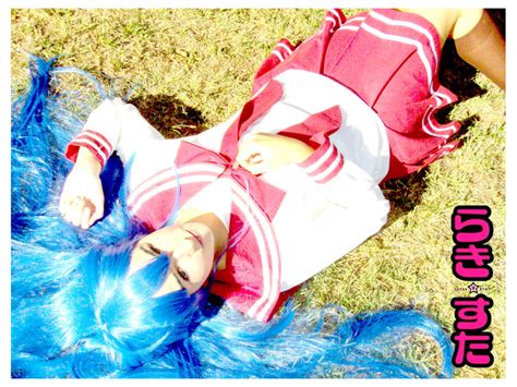 Konata Izumi Lying On The Grass By Xmysticdreamer On Deviantart