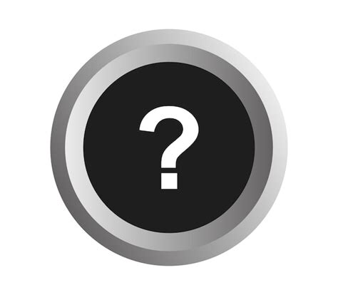 Premium Vector Question Mark Button