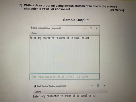 Solved 3 Write A Java Program Using Switch Statement To