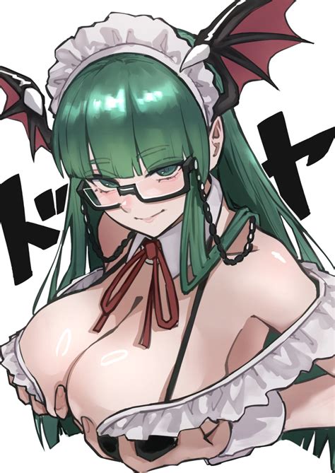 Rule 34 Ap Cammy Bat Wings Breasts Capcom Darkstalkers Glasses Green