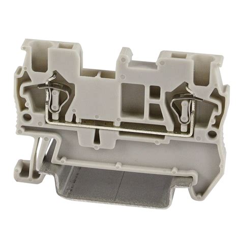 Spring Terminal Block Screwless Din Rail Terminal Block 5 2mm 2 Wire Ul 28 12 Awg 20a 300v