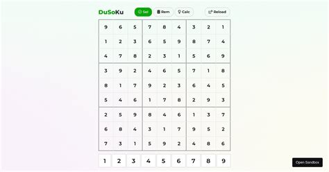 React Sudoku Codesandbox