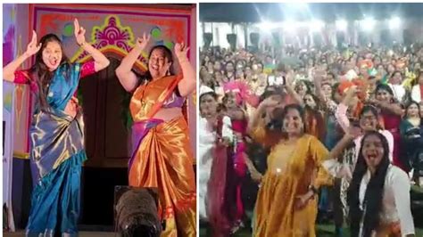 पाटलांचा बैलगाडा गाण्यावर गौतमी पाटीलच नृत्य सुरू होताच महिलांनी धरला ठेका Gautami Patil