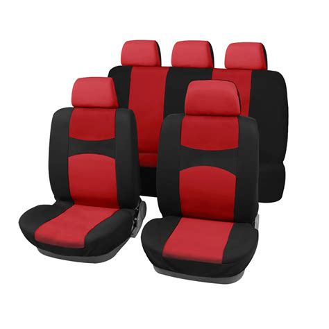 X Autohaux 패브릭 카시트 커버 풀 세트 키트 플랫 크로스 시트 프로텍터 패드 유니버설 피트 티몬