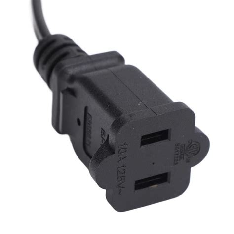 Hurrise Cordon Dalimentation Répartiteur Mâle Iec320 C14 Ec320 C14 Mâle Vers 2 Nema 1 15r