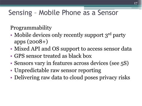 Ppt A Survey Of Mobile Phone Sensing Powerpoint Presentation Free Download Id 1614780