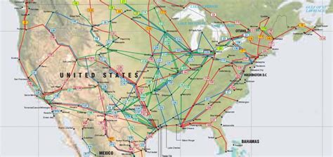 Us Pipeline Map Map Of Us Pipeline Northern America Americas