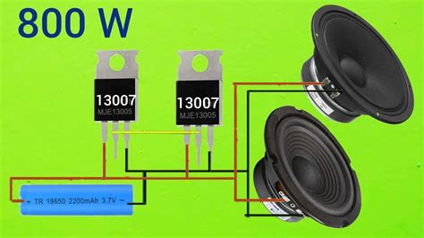 Diy Powerful Ultra Bass Amplifier Using 13007 Transistor Projekte Elektronik