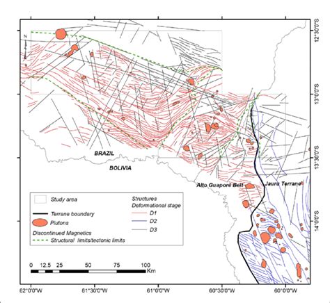 Magnetic Structural Map Interpreted From The Horizontal And Vertical Download Scientific