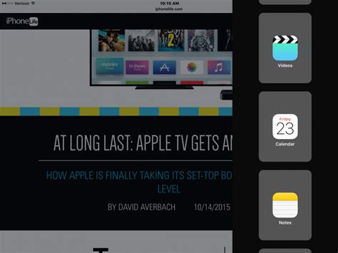 How To Use Split Screen Multitasking On Ipad
