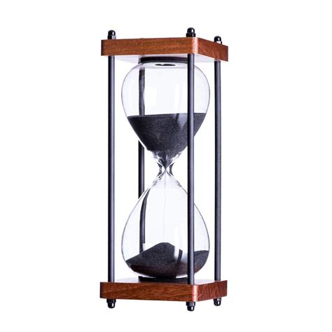 Brown Glass Wooden Sand Timer Brass Sand Timer Sizedimension 4