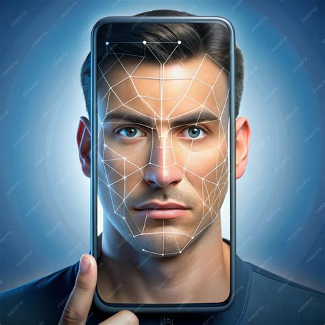 3d Face Recognition Illustration Concept Of Facial Recognition Face Id System Biometric