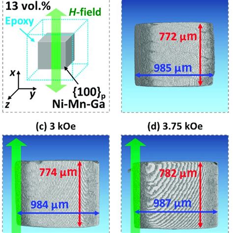 A An Illustration Of The 13 Vol {100}p Single Crystal Ni Mn Ga Download Scientific Diagram