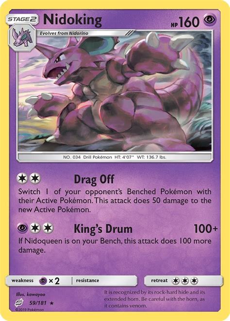 Nidoking Pokemon Card
