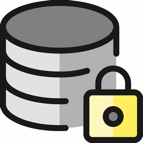 Database Lock Icon Download On Iconfinder On Iconfinder