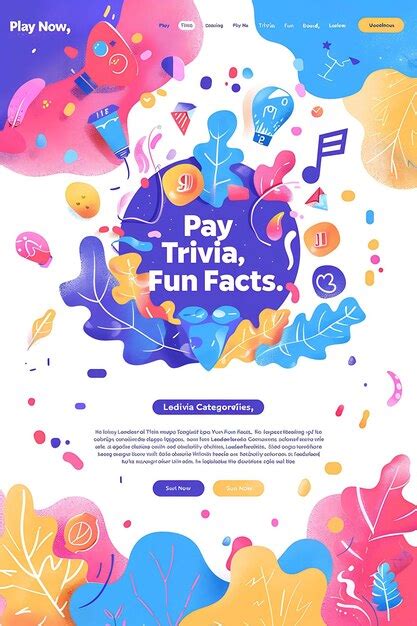 有趣的布局網頁有浮動元素效應奇妙的政治啟發的網頁布局想法 Premium Ai Generated Image