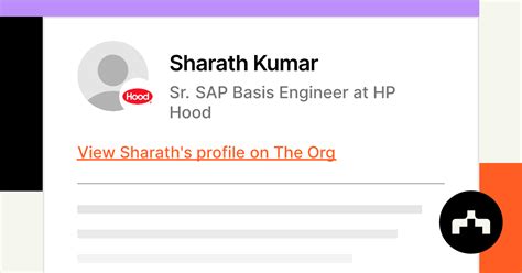Sharath Kumar Sr Sap Basis Engineer At Hp Hood The Org