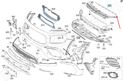 Электрические жгуты проводов переднего бампера Mercedes GLB X247