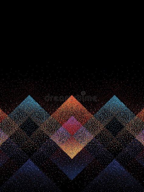 Abstract Dynamic Pattern Multicolor Motion Geometric Shapes