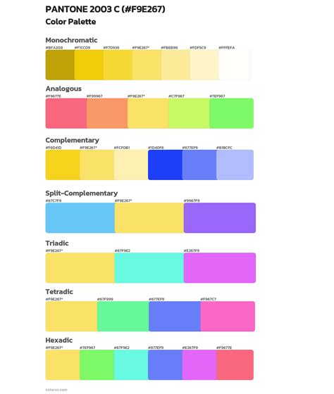PANTONE C Color Palettes Colorxs Com