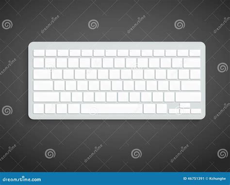 Blank Computer Keyboard Stock Vector Illustration Of Object 46751391