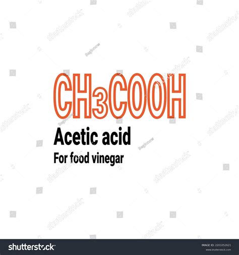 Ch3cooh Name Element Chemical Compound Which Stock Vector Royalty Free 2201052621 Shutterstock