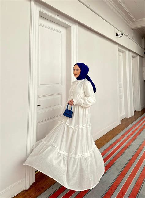 H R Butik Maria Elbise Beyaz