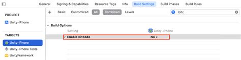 Bitcode Needs To Be Enabled ENABLE BITCODE Setting HOMA SDK